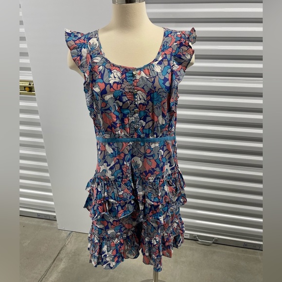 Marc By Marc Jacobs | Dresses | Marc By Marc Jacobs Grey Blue Floral ...